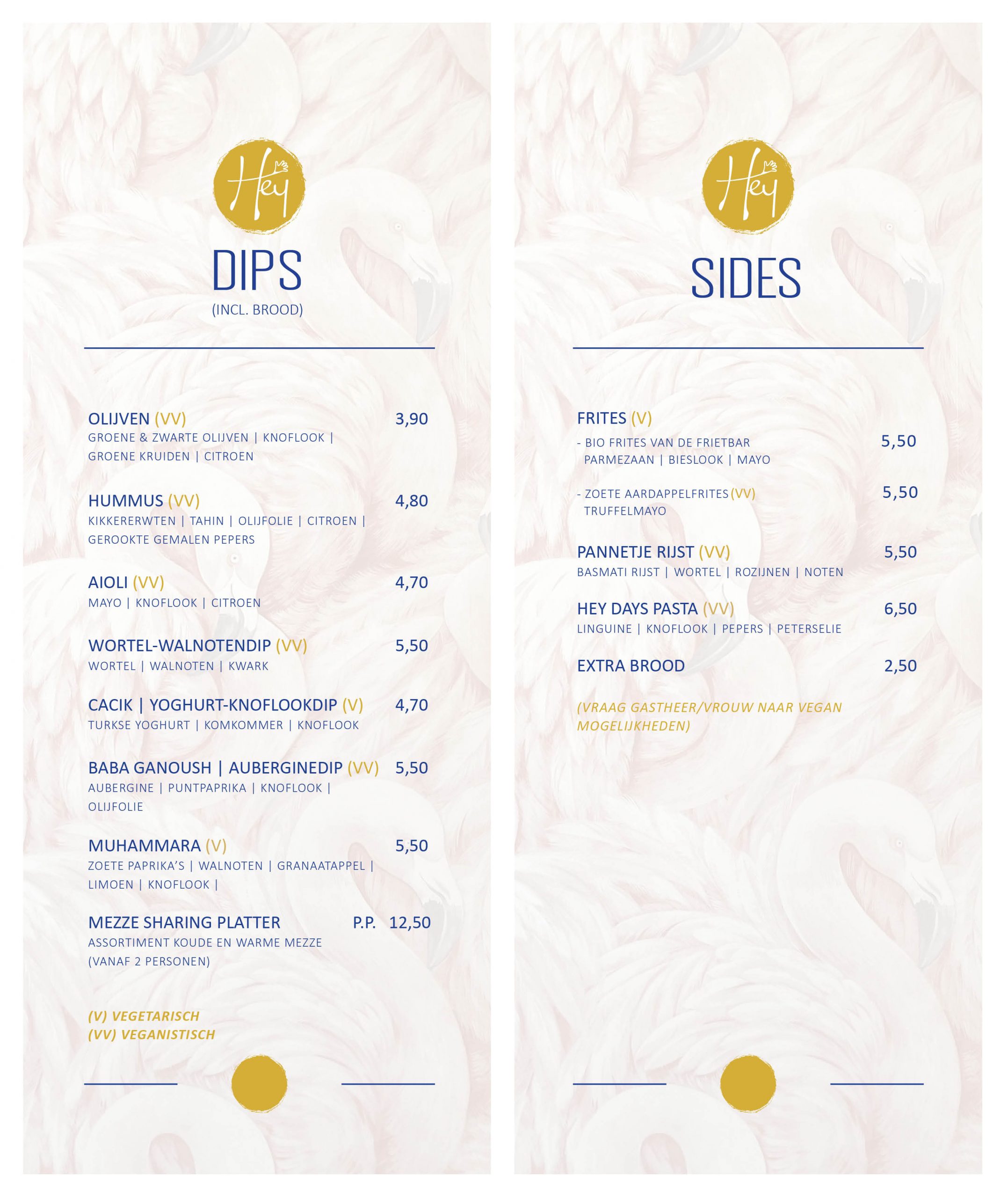 Bekijk de menukaart van Hey-Days Restaurant Eindhoven